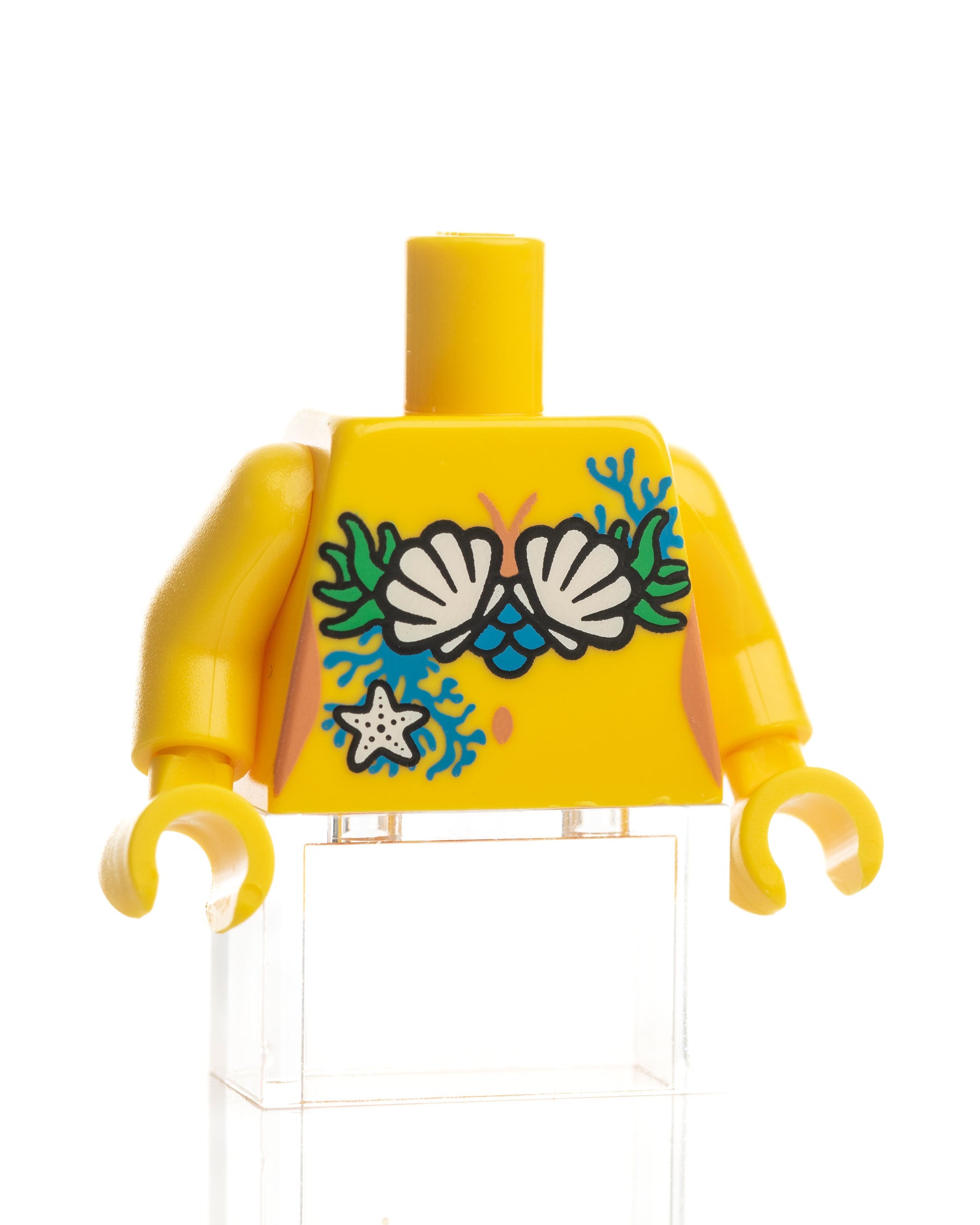 Shells and Seaweed Mermaid torso – ktownbricks